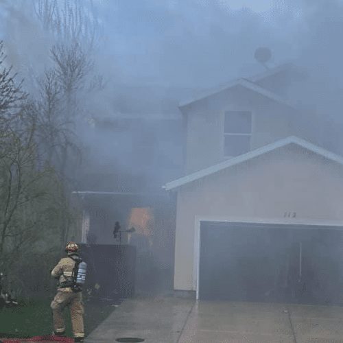 House fire in Heber last night - TownLift, Park City News