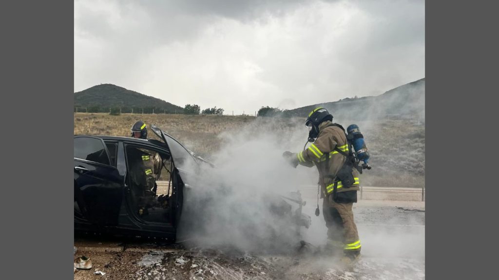 Vehicle fire on Highway 40 extinguished quickly - TownLift, Park City News