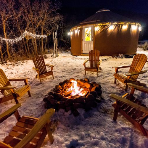Wilderness Access Outfitter’s cozy four-course yurt dining experience ...