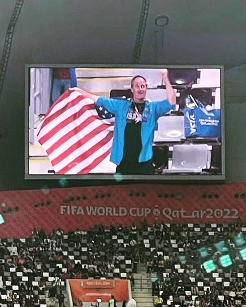 Parkite Kris Severson working at FIFA Soccer World Cup in Qatar ...