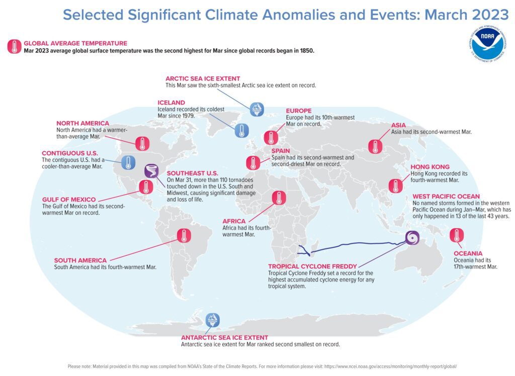 Earth has second warmest March and second smallest polar sea ice ...