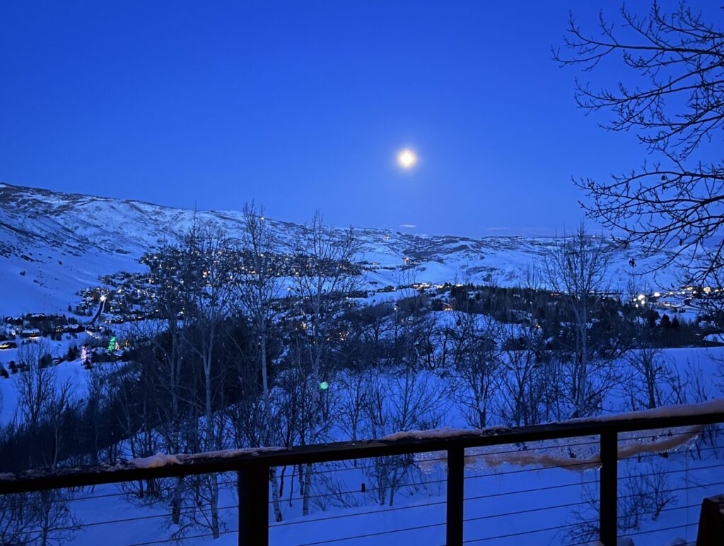 SNAPPED: Pink Moon over Jeremy Ranch - TownLift, Park City News