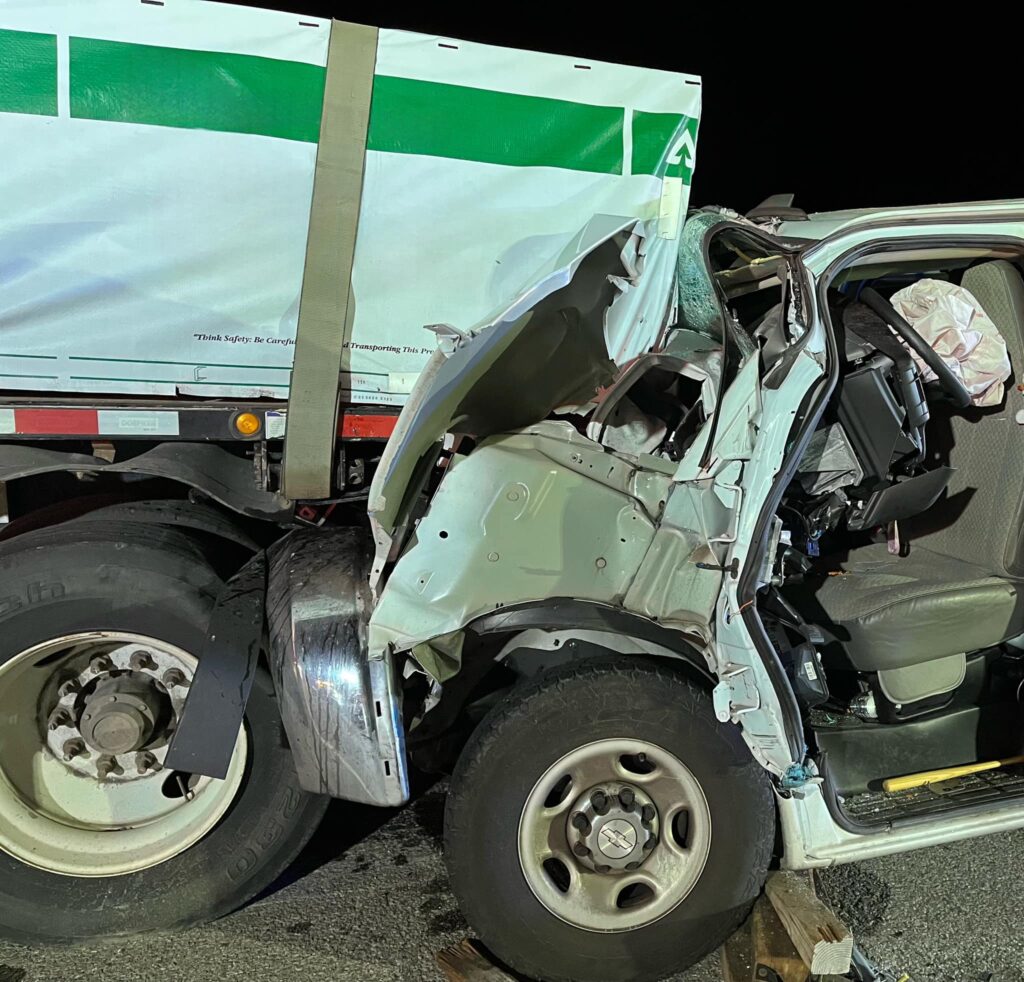 Van rear-ends semi, extrication needed - TownLift, Park City News