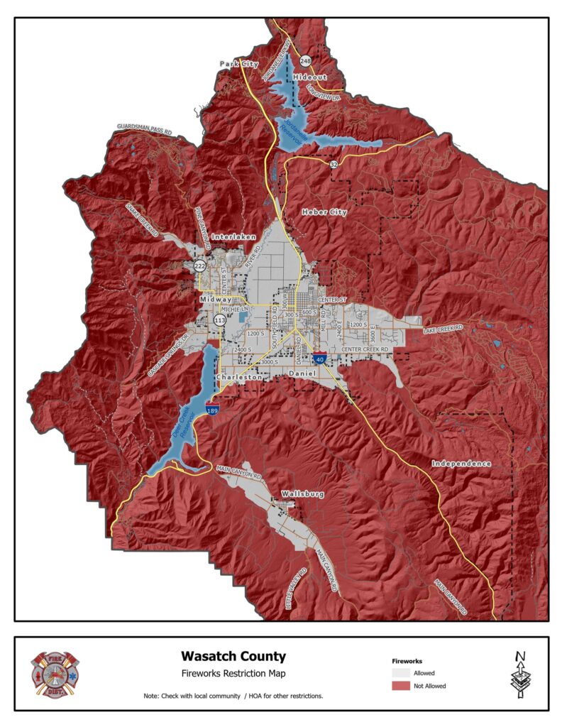 Fireworks restrictions implemented in Wasatch County - TownLift, Park ...