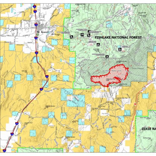 Fire near Fishlake National Forest grows to over 7,000 acres - TownLift ...
