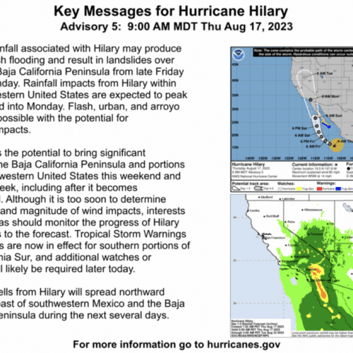 Hurricane Hilary forms off Mexico’s Pacific coast, could impact Utah ...