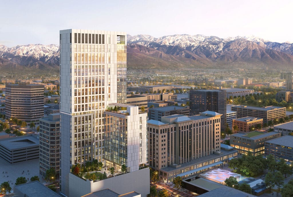 Utah's new tallest building reaches full height - TownLift, Park City News