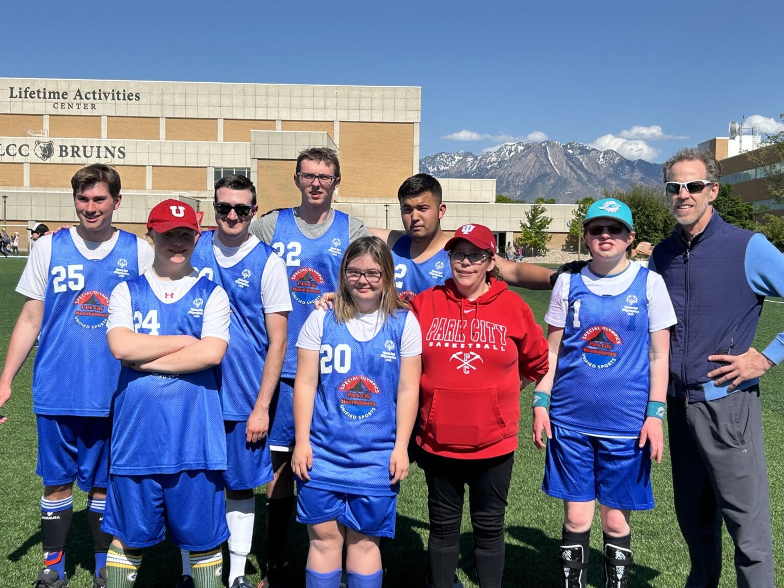 Special Olympics soccer players on the podium in tournament - TownLift ...