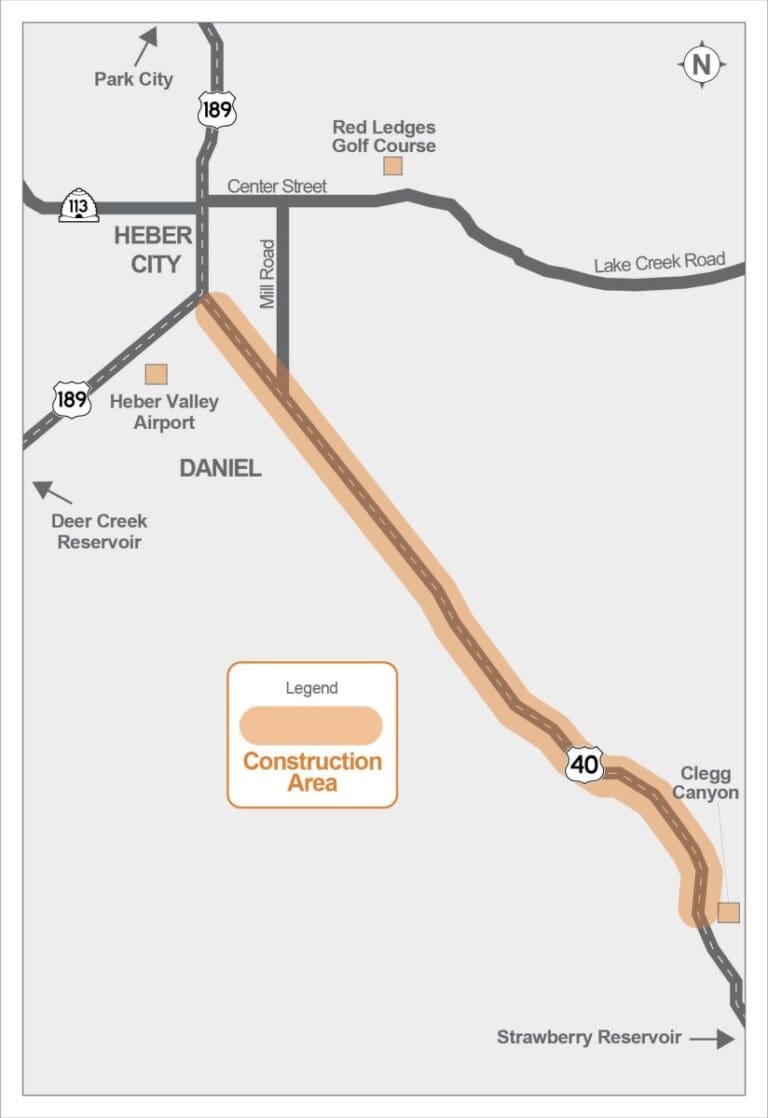 Expect five weeks of construction on US-40 south of Heber City ...