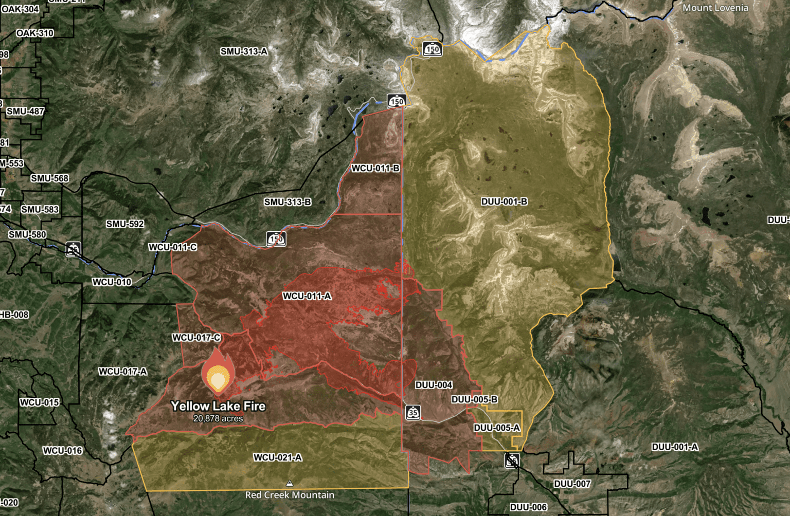 Yellow Lake Fire could force closure of Mirror Lake Highway, new ...