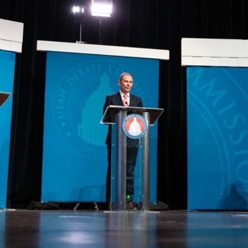 Utah US Senate candidates debate Trump vs. Romney, abortion, climate ...