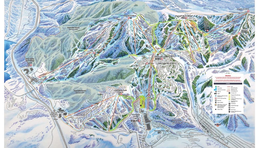 Deer Valley unveils new ski trail map featuring East Village expansion ...