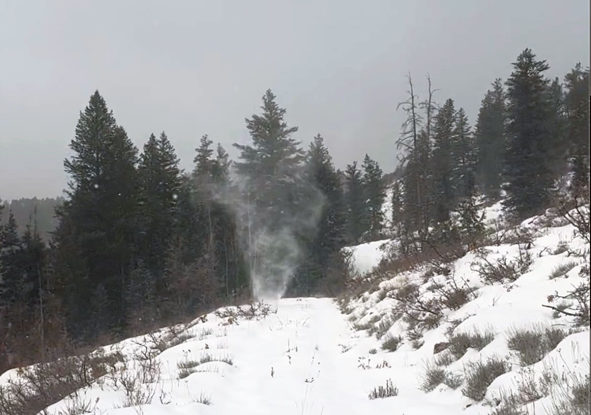 Rare 'Snownado' caught on camera in Summit Park - TownLift, Park City News
