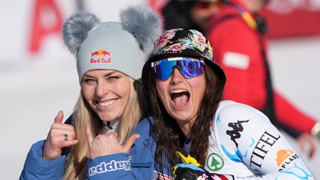 US skier Lauren Macuga shows off her 'weird dance moves' to celebrate ...