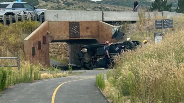 Single-vehicle crash sends car onto Park City bike path - TownLift ...