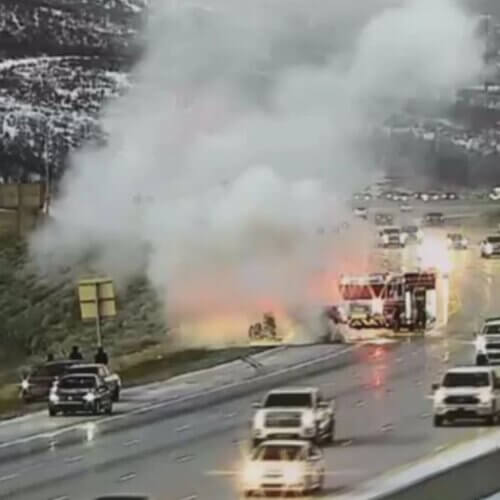 Vehicle fire in Parleys Canyon creates MLK Day traffic - TownLift, Park ...